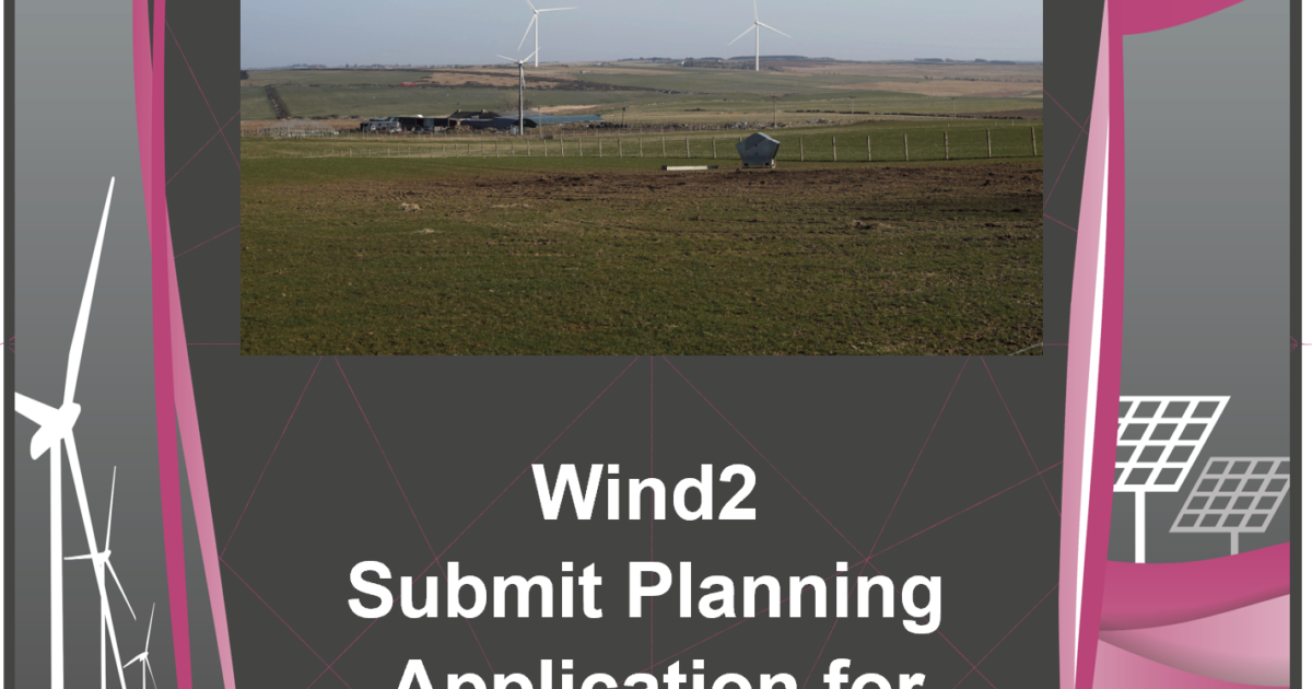 Wind 2 Limited | Wind2 Submit Planning Application for Swarclett Wind…